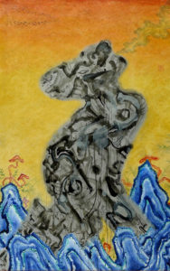 Queequeg, 2011 ink and acrylic on Tyvek 73”h. x 48”w. - Don Ed Hardy ...